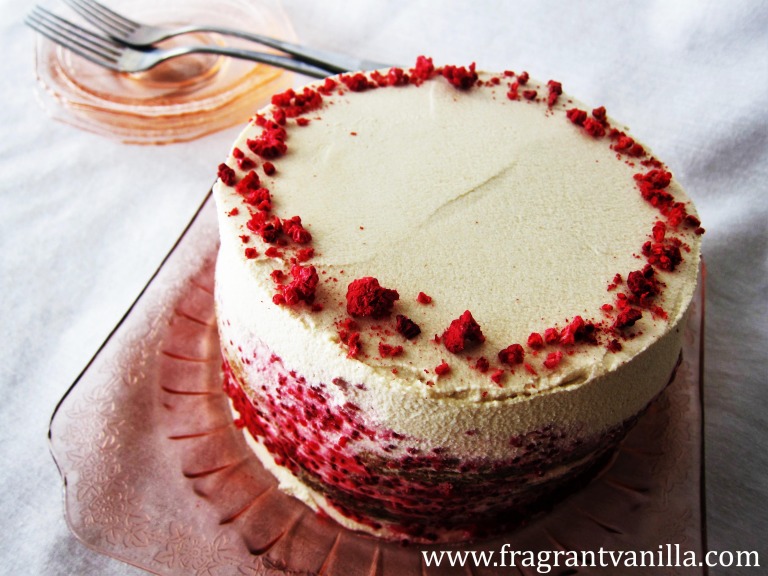 Vegan PB & J Layer Cake and 5 Year Blogaversary | Fragrant Vanilla Cake