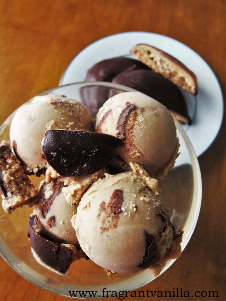 Vegan Tag-Along Ice Cream | Fragrant Vanilla Cake