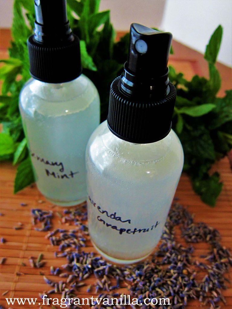 Grapefruit Lavender Body Mist and Rosemary Mint Body Mist | Fragrant ...