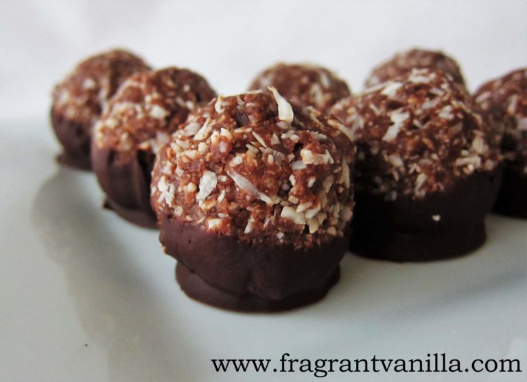 Raw German Chocolate Macaroons | Fragrant Vanilla Cake