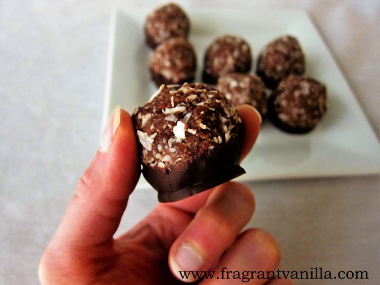 Raw German Chocolate Macaroons | Fragrant Vanilla Cake