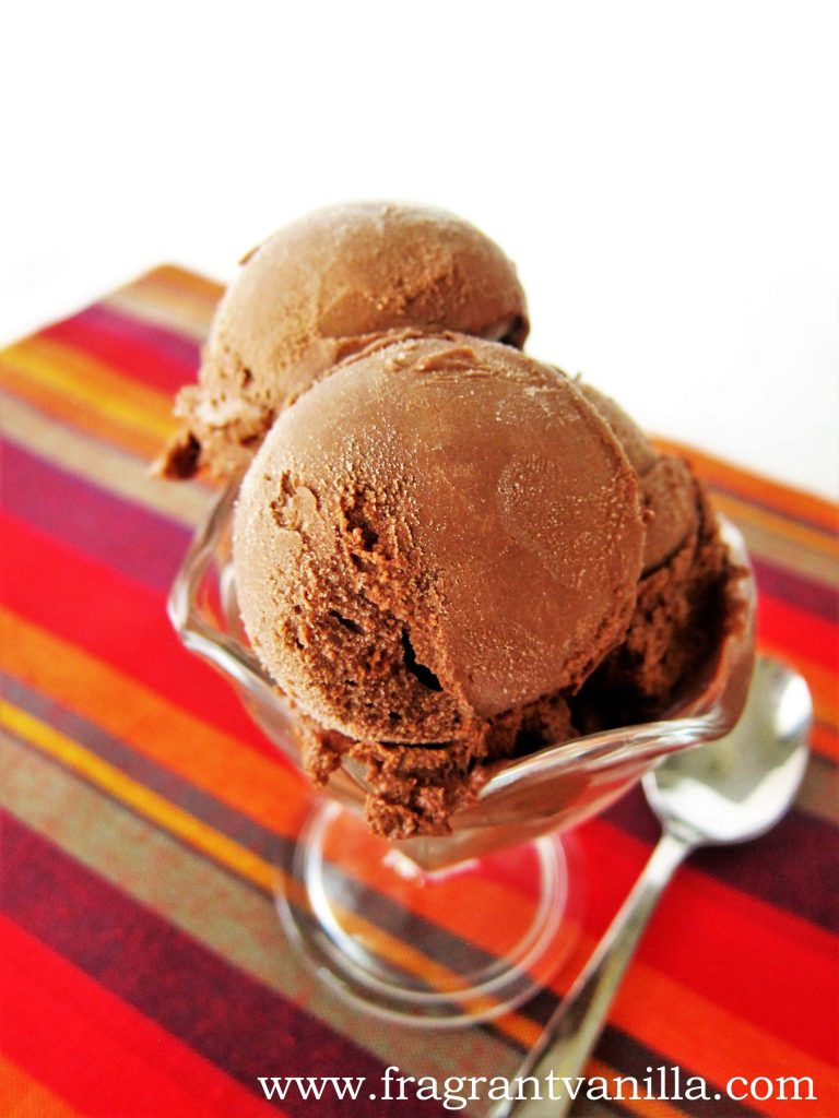 6 Ingredient Vegan Chocolate Fudge Gelato - Fragrant Vanilla Cake