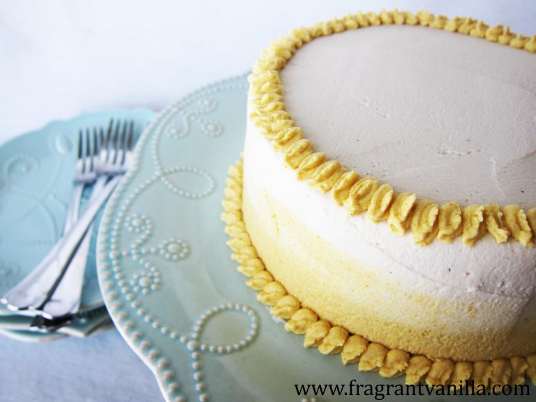 Vegan Turmeric Spice Cake | Fragrant Vanilla Cake