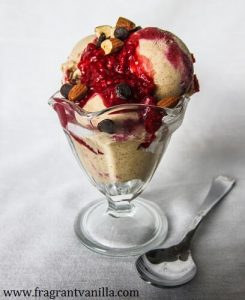 Vegan Toasted Almond Raspberry Ripple Chocolate Chip Ice Cream ...