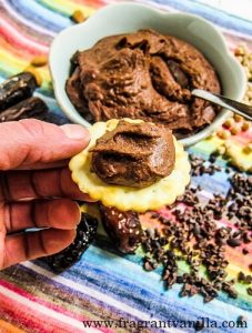 Chocolate Cake Batter Dessert Hummus | Fragrant Vanilla Cake