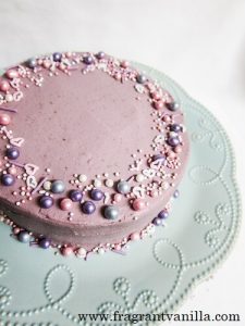 Vegan Chocolate Cake with Raspberry Frosting | Fragrant Vanilla Cake