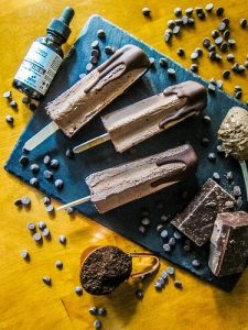 Vegan Mocha Hazelnut CBD Ice Cream Pops | Fragrant Vanilla Cake