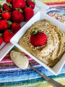 Cake Batter Dessert Hummus - Fragrant Vanilla Cake